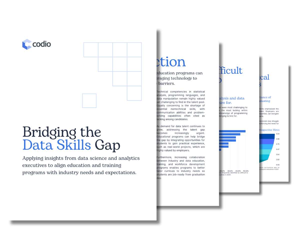 Bridging the Data Skills Gap | Codio White Paper